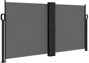 vidaXL Zatahovací boční markýza 117 x 1 200 cm [318056] Barva: Černá