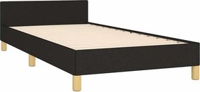Rám postele bez matrací černá 90x190 cm textil 3125181
