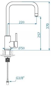 ALVEUS 1139812 - Dřezová baterie DUAL 37 cm granit/černá