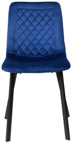 ViaDomo Via Domo - Židle Betulla - modrá - 44x88x40 cm