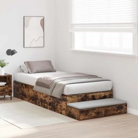 Rám postele s úložným prostorem se zásuvkou Kouřový dub 80 cm 3335601