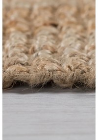 Ručně tkaný jutový běhoun v přírodní barvě 60x150 cm Jute Boucle – Flair Rugs