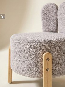 Sinsay - Teddy puf s králičími oušky - šedá