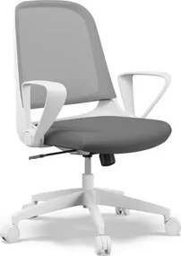 SENSE7 Sopty bílo-šedá / Nastavitelné kancelářské křeslo / nosnost 120