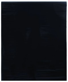 vidaXL Okenní fólie statická matná černá 45 x 1 000 cm PVC