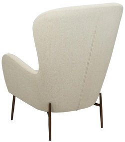 Krémové křeslo z textilie bouclé Glam – DAN-FORM Denmark