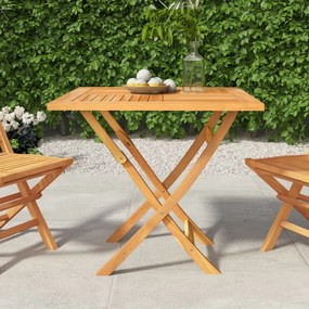 Skládací zahradní stůl 85 x 85 x 76 cm masivní teakové dřevo - Default Title