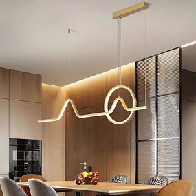 Toolight Závěsné LED osvětlení E6 LHJ022-CP 120 cm zlaté