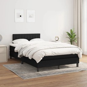 Box spring postel s matrací černá 120x200 cm textil 3140203