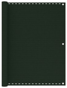 vidaXL Balkónová zástěna tmavě zelená 120 x 300 cm HDPE
