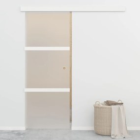 Posuvné dveře s měkkými zarážkami ESG sklo a hliník 76 x 205 cm 288055