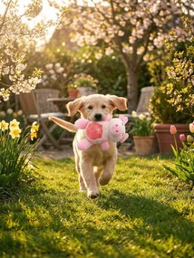 Sinsay - Plyšová hračka pro psa s míčkem uvnitř - pastelová růžová