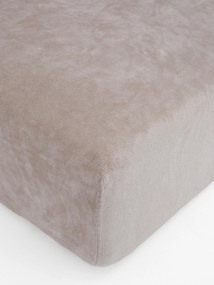 MK Lůžkoviny Prostěradlo mikroplyš Deluxe do postýlky 70 x 140 cm - cappuccino
