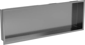 Mexen X-Wall-R nástěnná polička s límcem 90 x 30 cm, kartáčovaná šedá zbraň - 19E0903010