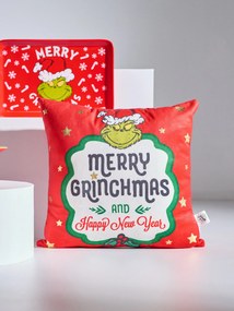 Sinsay - Povlak na polštář s vánočním motivem Grinch - červená