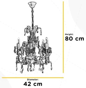 ONLI - Lustr na řetězu BOTTE 5xE14/6W/230V