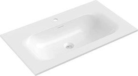 Mexen Vela umyvadlo zapuštěné do desky 81 x 46,5 cm, bílý lesk - 25238000