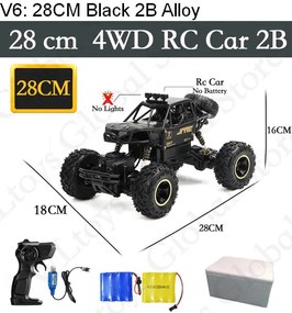 Offroad auto na dálkové ovládání, více variant Varianta: V6: 28CM Black 2B Alloy (slitina)