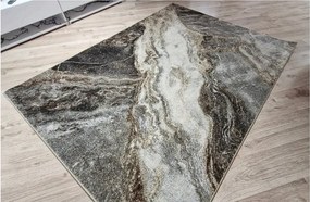 HU Hnědo-šedý moderní koberec Villa 847 Rozměr: 60x100 cm