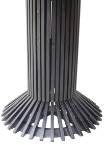 Teakový kulatý jídelní stůl EIFFEL BLACK 120cm