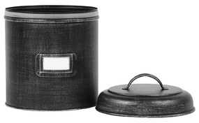 Úložné boxy a koše - černá - kov - M - 14x14x20 cm