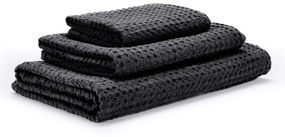 Abyss & Habidecor Pousada černá retro ručníky ze 100% egyptské bavlny Abyss Habidecor | 990 Black, Velikost 30x30 cm