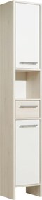 XXXLutz VYSOKÁ SKŘÍŇ, bílá, barvy pinie, 33/196/28 cm Carryhome - Koupelnové série - 001977024107