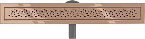 Mexen Flat 360° M12 sprchový žlab 60 cm, růžové zlato, 1621060-40