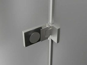 Mexen Lunar-F, skládací sprchový kout levý 95 x 80 cm, 8mm čiré sklo, ocelový profil, 836-095-080-97-00-L