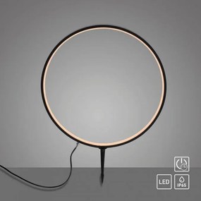 LD 19511-18 ZIRKULU LED venkovní svítidlo se zápichem průměr 50cm černá IP65 s časovačem do zahrady 3000K - JUST LIGHT