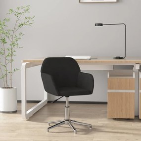 vidaXL Otočná kancelářská židle textil [344712] Barva: Černá