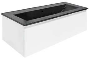 Koupelnová skříňka s umyvadlem SAT B-Way 99x30x45 cm bílá lesk BWAY100WU4B