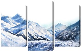 Vícedílný obraz Akvarel Vrchol Hory Nedostatek Nedostatek Plátno Canvas 120x80