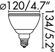 FARO 17398 LED žárovka PAR38 E27 12W IP65 3000K 810lm - FARO