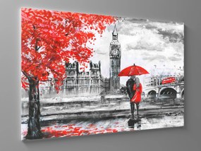 Liox Romantický Londýn olejomalba Rozměr: 150 x 100 cm