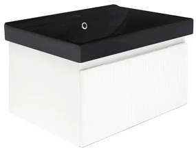 Koupelnová skříňka s umyvadlem SAT Evolution 58x30x45 cm bílá mat SATEVO60WMU1MB