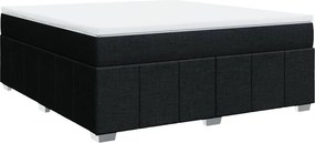 Box spring postel s matrací černá 180x200 cm textil 3285493