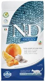 Farmina Pet Foods - N&D N&D OCEAN CAT Adult Herring, Pumpkin & Orange 1,5kg