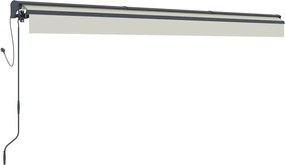 Elektrická markýza s LED osvětlením BestBerg BBSU-EL495BG / 495 x 300 cm / béžová