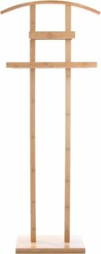 Závěs na oblek, oblečení, bambusový stojan s policí, 44,5x22x113 cm