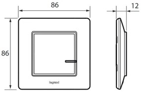 Legrand Valena Life with Netatmo bezdrátový žaluziový spínač bílá 752191