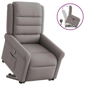 Zvedací polohovací křeslo taupe textil 3303321