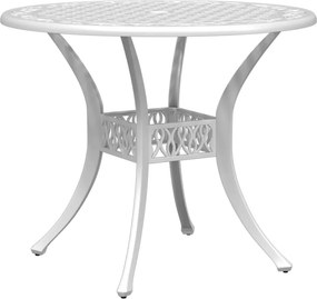 3dílný bistro set bílý litý hliník 3216332