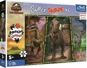 Trefl Junior - Puzzle - Puzzle Super Shape XL Jurský svět: Křídový kem