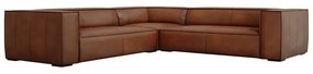 Koňakově hnědá kožená rohová pohovka (variabilní) Madame – Windsor &amp; Co Sofas