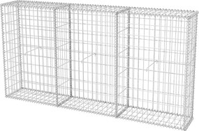 vidaXL Gabionový koš pozinkovaná ocel 200 x 30 x 100 cm   [142548]