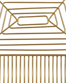 Sada 2 kovových barových židlí zlaté BISBEE Beliani