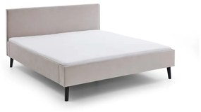Béžová čalouněná dvoulůžková postel 180x200 cm Leira – Meise Möbel