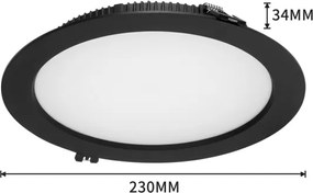 Immax NEO 07297L - LED Stm. podhl. sv. DOWN LED/36W/230V Wi-Fi pr. 23 cm černá