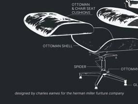 EAMES LOUGE CHAIR Onyxen / A3